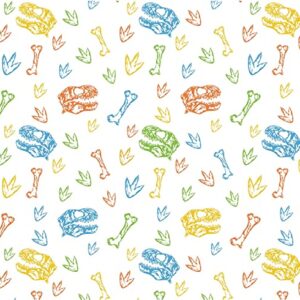 Stesha Party Dinosaur Gift Wrapping Paper Birthday Wrap Folded Flat 30 x 20 Inch (3 Sheets)