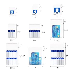 Doutop Tiny Clear Cello Bags 300pcs 2x3 Self-Sealing Bags 1mil OPP Plastic Cellophane Bags for Jewelry Earrings Candies Bakery Candle Soap Cookie 8 Sizes to Choose from