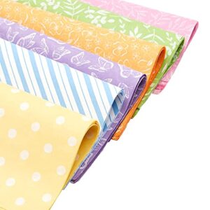 decorative tissue paper for gift wrapping, 6 printed patterns (14×20 in, 120 sheets)