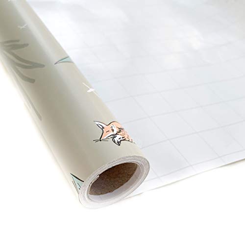 Large 30ft Roll Forest Fox Wrapping Paper and Hedgehog Wrapping Paper for Christmas, Birthdays, Baby Showers, Woodland Theme, and Holidays 30in. X 360in |75 sq. ft.|