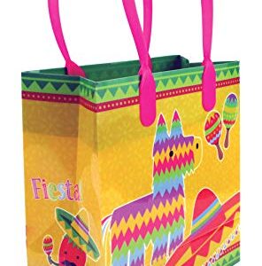 TINYMILLS Fiesta Themed Party Favor Bags Treat Bags, 12 Pack