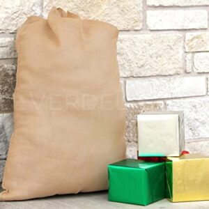 CleverDelights 30" x 40" Burlap Bags - 2 Pack - Heavy Duty Stitching