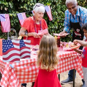 SUNNAMUSK Memorial Day Gifts Bags 12PCS American Flag Patriotic Thank You Gift Bags with Red White Blue USA Memorial Day Paper Treat Goodie Bags with Handle for Veterans Day Independence Day Party