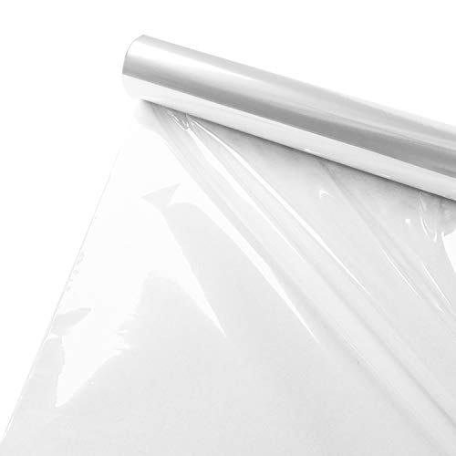 Super Z Outlet 100ft Cellophane Wrap Roll Thick Paper Clear Wrapping Paper for Gift Baskets (16” Wide)