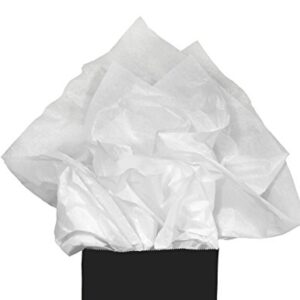 Gift Expressions 100 CT White 17GSM (Thicker, Durable & Crispy) Premium Quality TISSUE PAPER (White)