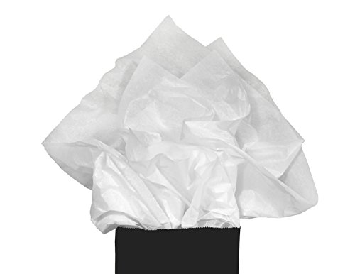 Gift Expressions 100 CT White 17GSM (Thicker, Durable & Crispy) Premium Quality TISSUE PAPER (White)