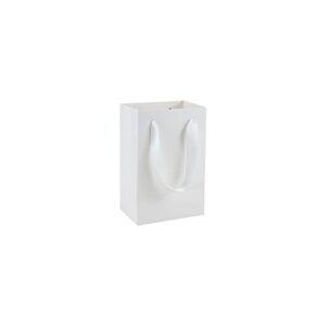 huaprint white paper bags,white gift bags,shopping bags with handles,30 pack small gift bags 5.25×3.75x8inch,retail bags,party favor bags,merchandise business bags,wedding bags