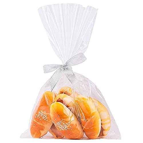 Yotelab Cellophane Bags, 9x12 Inches Clear Cellophane Gift Bags With Twist Ties, Cello Bags 200 PCS