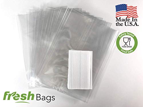 100 Clear Treat & Favor Bags | Ties Included | Great For Cake Pops, Candy, Gifts, Wedding or Party Favors | Food Safe Plastic | Stronger Than Cellophane | 1.5 Mils Thickness | 5.75" x 7.75"