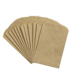 rj displays-brown kraft flat merchandise & packaging bags- pack of 50 bags size-10″ x 13″ inches