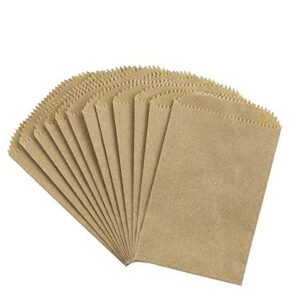 RJ Displays-Brown Kraft Flat Merchandise & Packaging Bags- Pack of 50 Bags Size-10" x 13" Inches