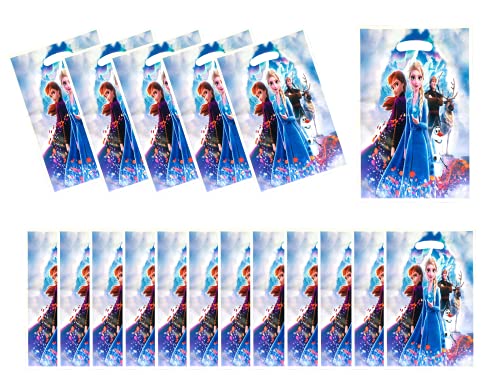 30 Packs,Cute Frozen Princess Party Gift Bags Candy Treat Gift Bags,Birthday Party Supplies Gift Bags,Kids Party Frozen Princess Themed Party Gift Bags,Birthday Decoration Gift, 9.84*6.7in (25*17cm)