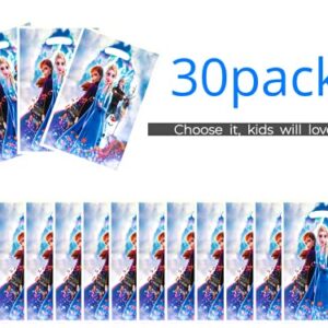 30 Packs,Cute Frozen Princess Party Gift Bags Candy Treat Gift Bags,Birthday Party Supplies Gift Bags,Kids Party Frozen Princess Themed Party Gift Bags,Birthday Decoration Gift, 9.84*6.7in (25*17cm)