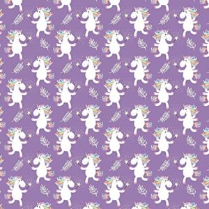 Stesha Party Unicorn Wrapping Paper Girl Birthday Present Gift Wrap, 30 x 20 Inch (3 Sheets)