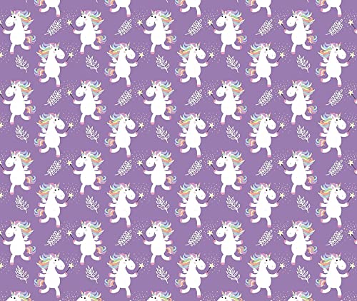 Stesha Party Unicorn Wrapping Paper Girl Birthday Present Gift Wrap, 30 x 20 Inch (3 Sheets)