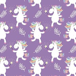 Stesha Party Unicorn Wrapping Paper Girl Birthday Present Gift Wrap, 30 x 20 Inch (3 Sheets)