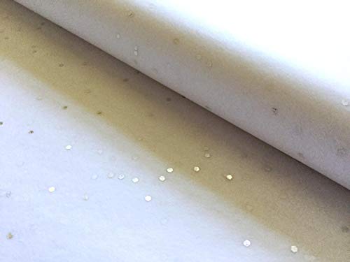 InsideMyNest Sparkly Glitter Gemstones Tissue Paper (30x20 inches) (Silver Glitter on White)