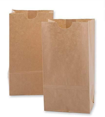 Pack of 500 Bags (Brown, 4) 2 LB Paper Lunch Bags, Grocery Bags, Durable Kraft Paper Bags