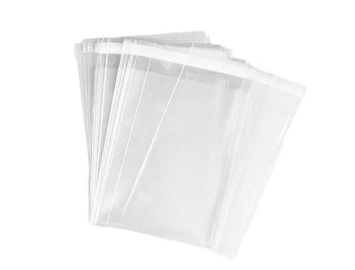 100Pcs 4.5" x 5.5" Clear Cello/cellophane Self-adhesive Sealing Treat Bags Gift Packing Supplies For Bakery Candle Cookie