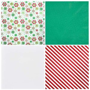 JOYIN 150 Pieces Christmas Wrapping Tissue Paper w/ Hologram & Prints for Gift Decoration, Gift Wrapping Boxes and Bags, Holiday Gift Extra-Special, Christmas Trees, Wine Bottles, Art & Craft and More