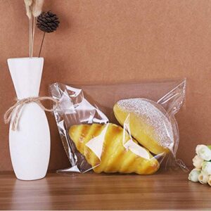 200ct Clear Plastic Bags Clear Resealable Cellophane Bags 5.5"x6.7"-1.4 mils Thick Self Sealing OPP Cello Bags for Bakery Cookies Bags Candle, Jewelry, Soap, Prints, Photos, Cards, Decorative Wrappers