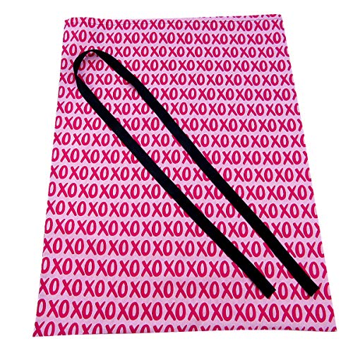 VZWraps XOXO Reusable Fabric Gift Bag for Bridal Shower, Mother's Day or Any Occasion (Large 20 Inches Wide by 27 Inches High)