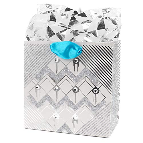 Hallmark Signature Tissue Paper (Silver Foil with Geometric Design)