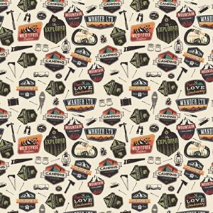 Stesha Party Explorer Outdoor Adventure Enthusiast Wrapping Paper - 30 x 20 Inch (3 Sheets)