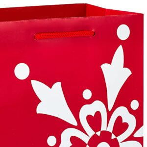 Image Arts 8" Medium Christmas Gift Bags, Polka Dots (Bulk Pack of 8 Holiday Bags for Classrooms, Party Favors, Gift Exchanges)