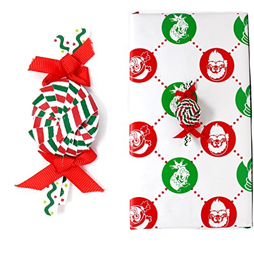 Joiedomi 18Pcs Christmas Ribbons; 90 Yard Grosgrain Satin Fabric Ribbons for Christmas Holiday Gift Box Wrapping, Hair Bow Clips, Gift Bows, Craft, Sewing, Wedding (18PCS One-Size)