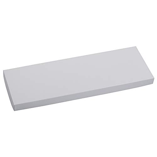 JAM PAPER Glossy Tie Box - 14 1/4 x 4 3/4 x 3/4 - White - Sold Individually