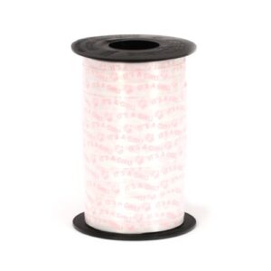 berwick 3801302 it’s a girl printed curling ribbon, 3/8-inch wide by 250-yard spool, pink