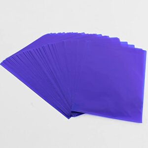 Blue Cellophane Bags 100 pcs Cellophane Wrap Bags with Twist Ties for Bakery Cookies Sweets Snacks Candies Dessert Transparent Color (Blue)