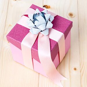 Llxieym Valentine's Day Satin Ribbon Gift Wrapping Ribbon for Valentine's Day Wedding Crafts Decoration DIY Supplies, 0.39 Inch Wide (red, Rose, Peach, Pink)