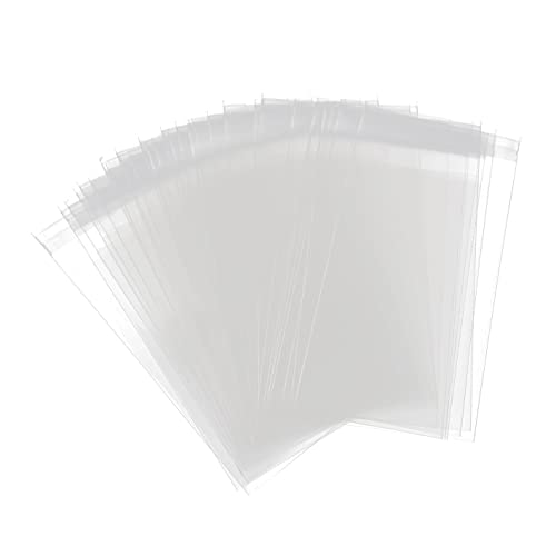 FgfAk 200 Pcs 4x6 Inches Clear Resealable Cello/Cellophane Treat Bags Good for Pastry,Bakery,Cookie, Soap,Candy and Dessert, 4x6 Inch (Pack of 200)