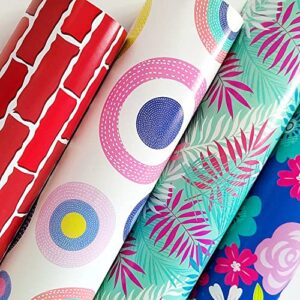 Birthday Wrapping Paper Sets - Happy Birthday Gift Wrapping Paper for Kids, Boys, Girls, Adults, Includes 4 Styles Mixed Gift Wrap Papers, for Gifts Box Wrapping Paper Roll | 20 x 29inch