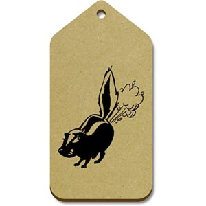 azeeda 10 x large ‘farting skunk’ wooden gift tags (tg00110893)