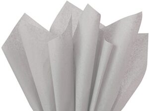 gray gift wrap tissue gift paper 15″ x 20″ – 100 sheets