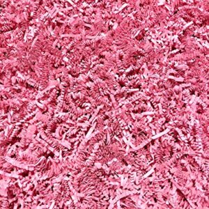 Springfill Light Pink | Crinkle Cut Paper Shred for Packaging, Gift Wrapping & Basket Filling | 1/2 LB | H&R Supplies, 8 Ounce (Pack of 1)