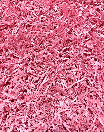 Springfill Light Pink | Crinkle Cut Paper Shred for Packaging, Gift Wrapping & Basket Filling | 1/2 LB | H&R Supplies, 8 Ounce (Pack of 1)