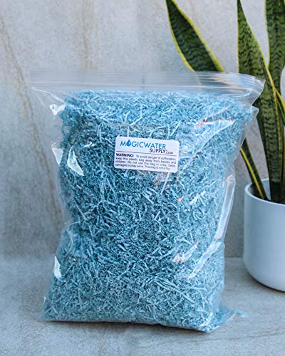 MagicWater Supply Soft & Thin Cut Crinkle Paper Shred Filler (1 LB) for Gift Wrapping & Basket Filling - Baby Blue