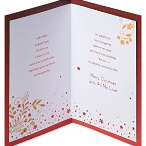 American Greetings Christmas Card for Wife (Grateful for Our Life Together)