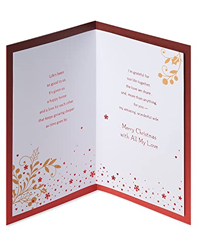 American Greetings Christmas Card for Wife (Grateful for Our Life Together)