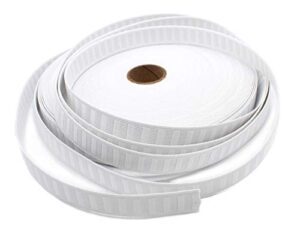 non-roll elastic 1″ white-heavy duty ribbed elastic (36 yards on a roll)- made in usa