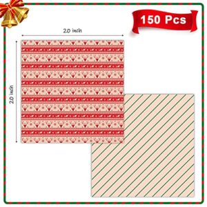 150 Sheets Christmas Tissue Paper, Assorted Holiday Wrapping Paper for Gift Boxes Wrapping and Christmas Party Decorations, 20" x 20"