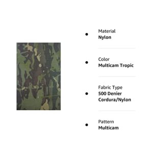 Dangerfield Arms TackGear Wrap 8" x 12" Multicam Cordura Camouflage Adhesive Wrap 500 Denier Adhesive Back for kydex and Other Items (Multicam Tropic)