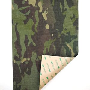 Dangerfield Arms TackGear Wrap 8" x 12" Multicam Cordura Camouflage Adhesive Wrap 500 Denier Adhesive Back for kydex and Other Items (Multicam Tropic)