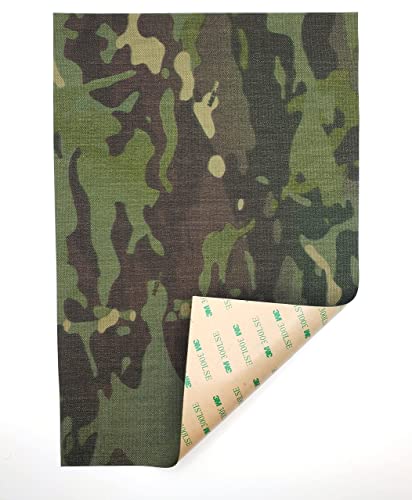 Dangerfield Arms TackGear Wrap 8" x 12" Multicam Cordura Camouflage Adhesive Wrap 500 Denier Adhesive Back for kydex and Other Items (Multicam Tropic)