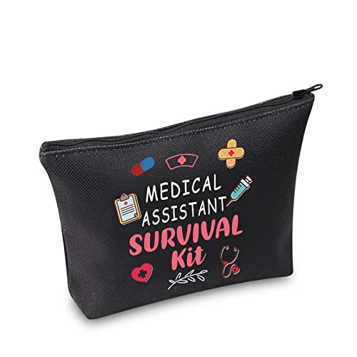 TSOTMO Nurse Gift Doctor Assistant Gift Medical Assistant survival kit Cosmetic Bags Gift Medical Assistant Graduation Retirement Makeup Bag Gift Medical Gift (Medical BLK)