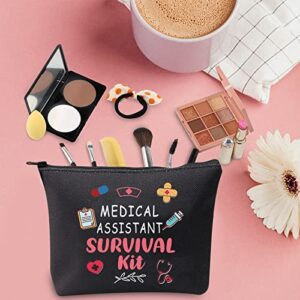 TSOTMO Nurse Gift Doctor Assistant Gift Medical Assistant survival kit Cosmetic Bags Gift Medical Assistant Graduation Retirement Makeup Bag Gift Medical Gift (Medical BLK)